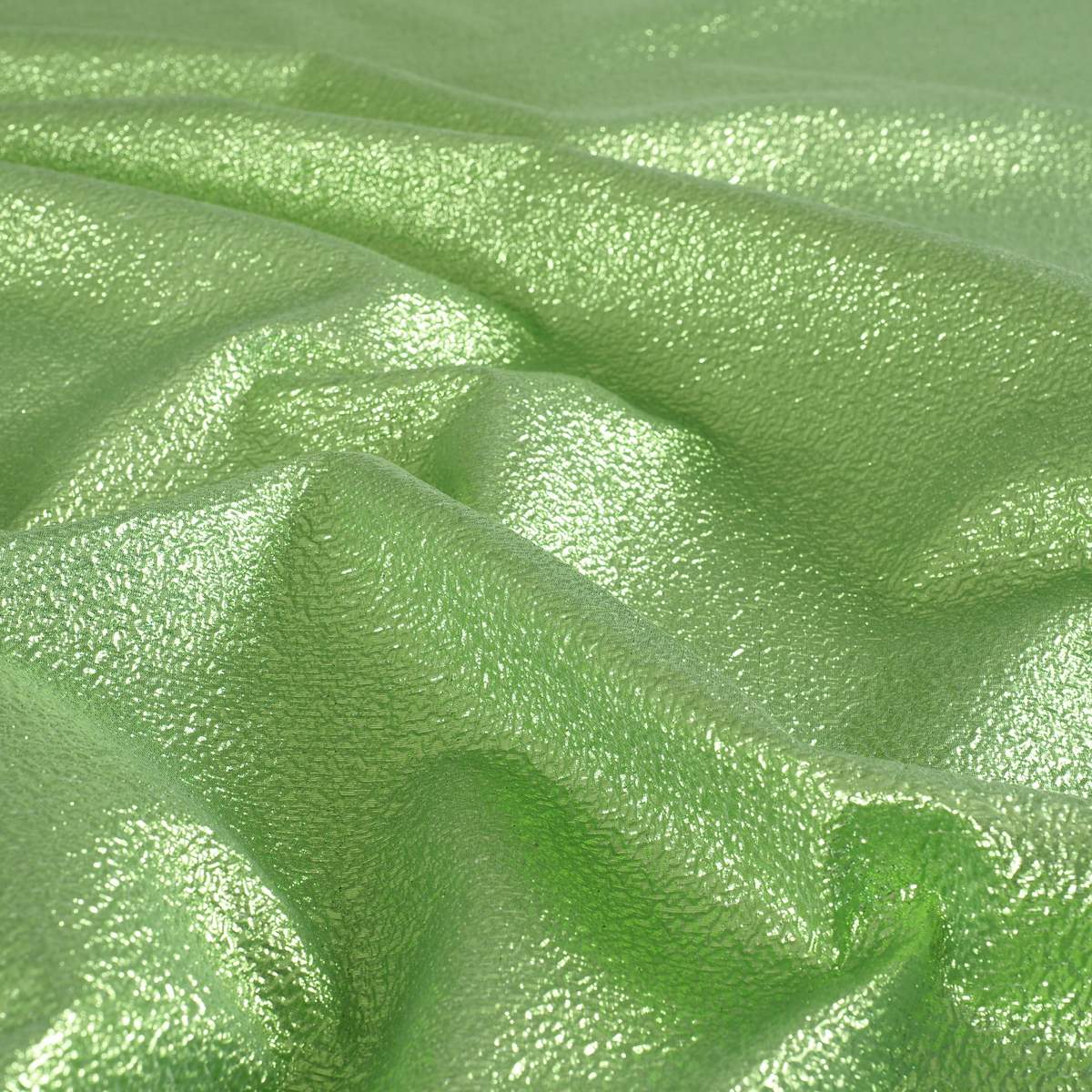 Jacquard doble cara lamÉ verde