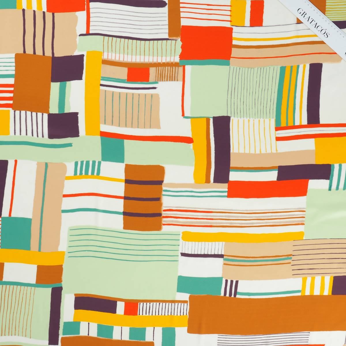 Estampado geometrico pedro multicolor verde