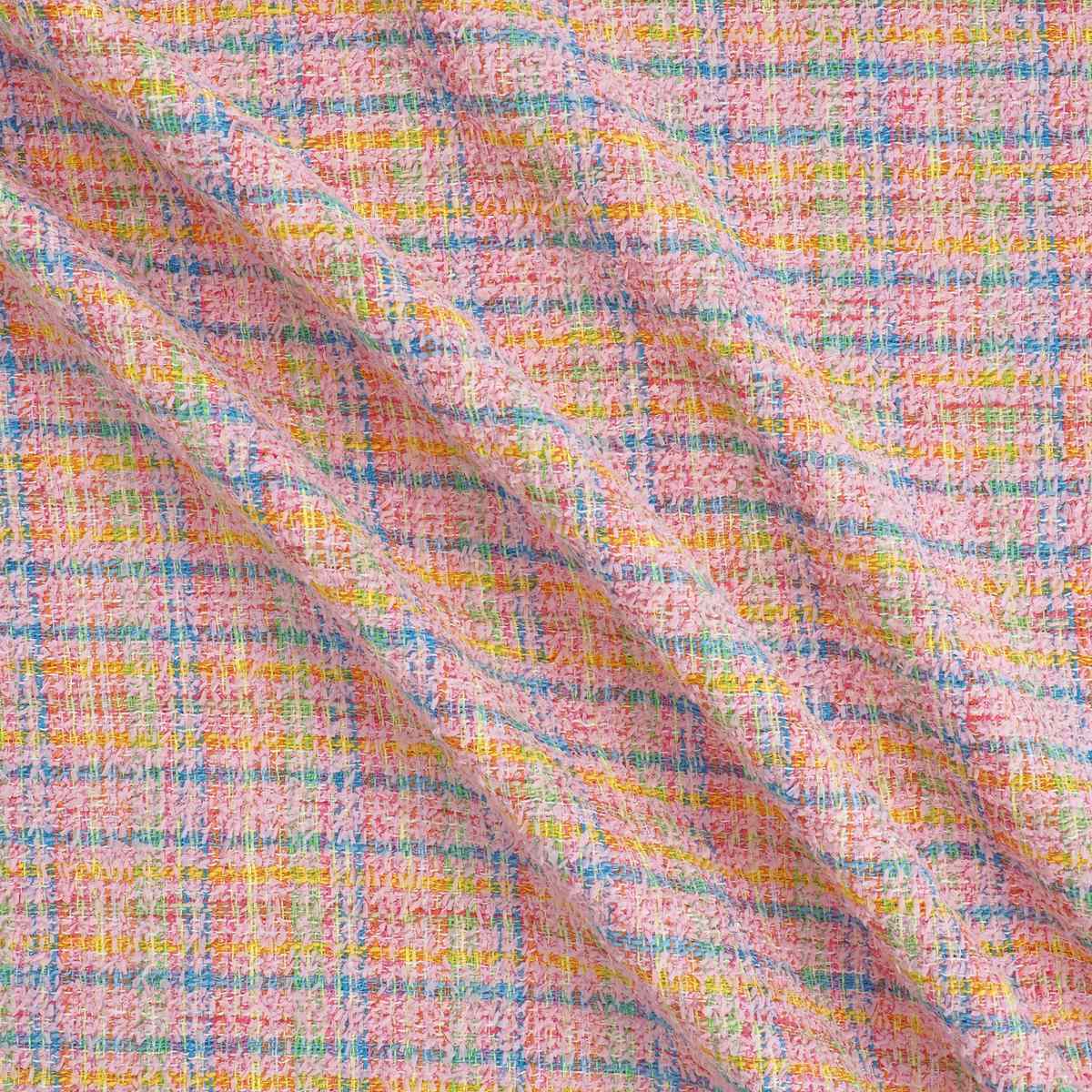 Tweed multicolor rosa