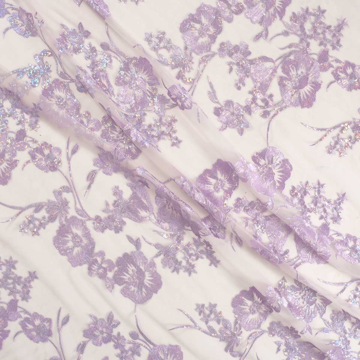 Bordado hilo hologrÁfico lila